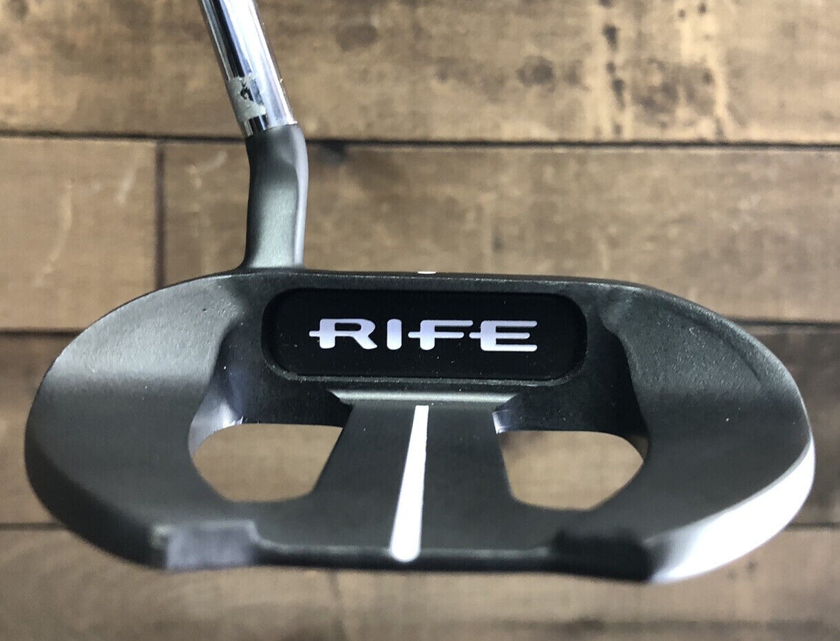 DEMO Rife Golf Roll Groove (RH) RG5 Full Mallet Dual Winged Putter 36 ...