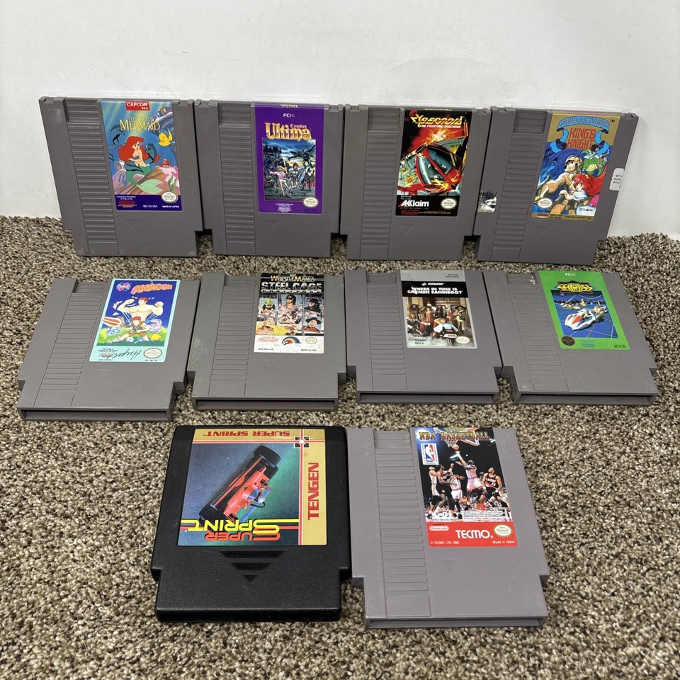 Nintendo NES Game Lot Of 10 Classic Retro Games Tested | eBay