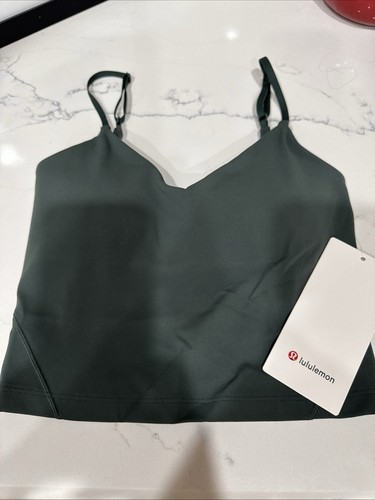 Lululemon Align Cropped Cami Tank Top A/B Cup, GREU, NWT, Size 2 | eBay