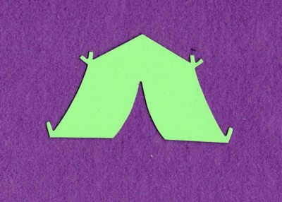 TENT front die cuts camping scrapbook cards | eBay