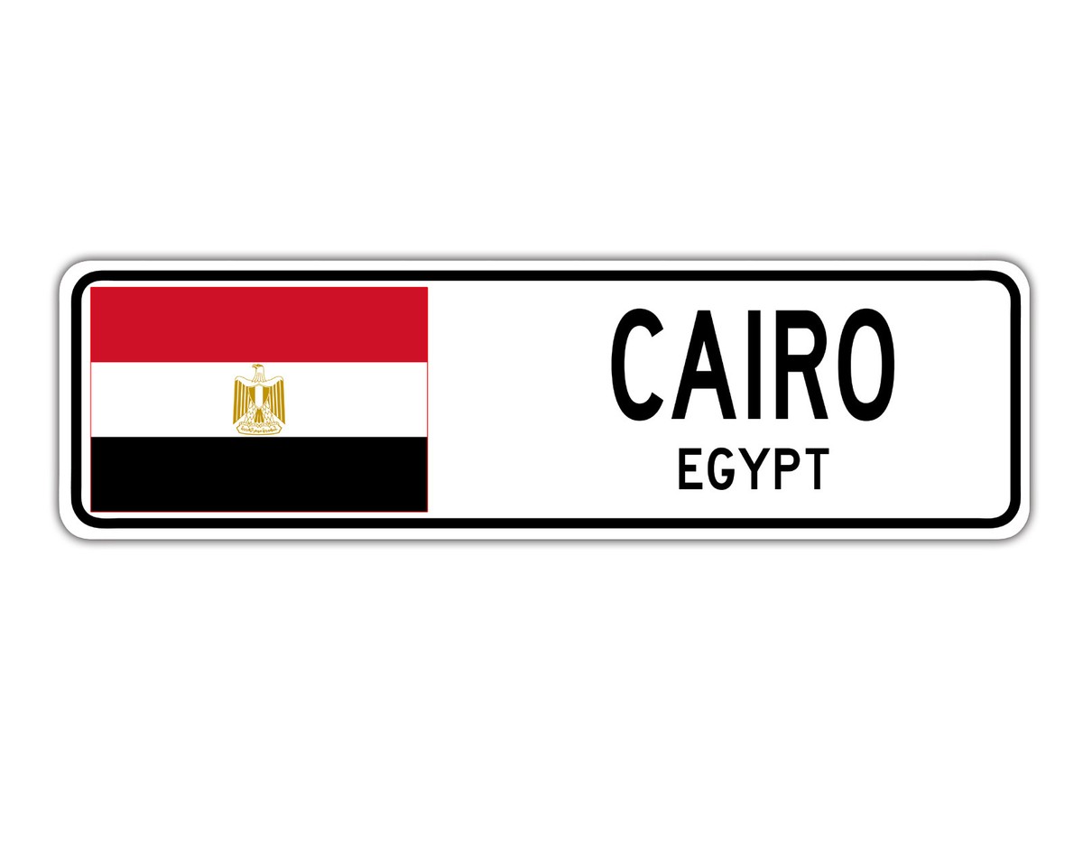 Cairo Egyptian Flag Sticker Car Sticker Coat Of Arms Sign Cairo Egypt
