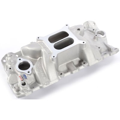 Edelbrock 7101 SBC 1955-86 Intake Manifold Performer RPM Dual Plane Non ...