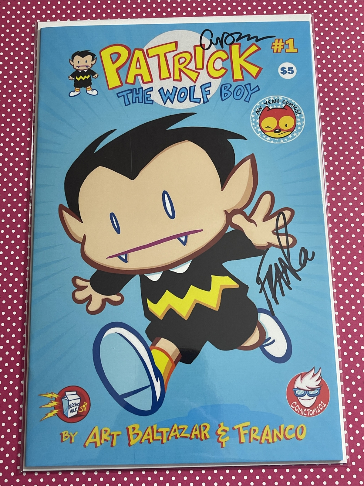 PATRICK THE WOLF BOY #1 ART BALTAZAR FRANCO SIGNED COVER AW YEAH COMICS ...