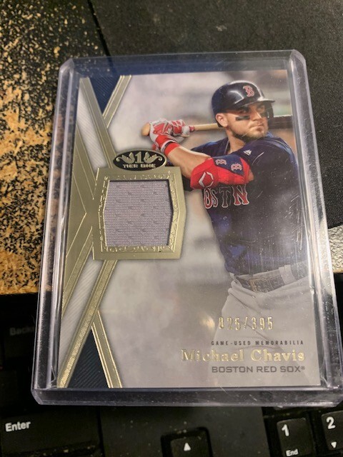 2020 TOPPS TIER ONE RELIC CARD MICHAEL CHAVIS 25/395 RED SOX ~ #TIR-MC ...