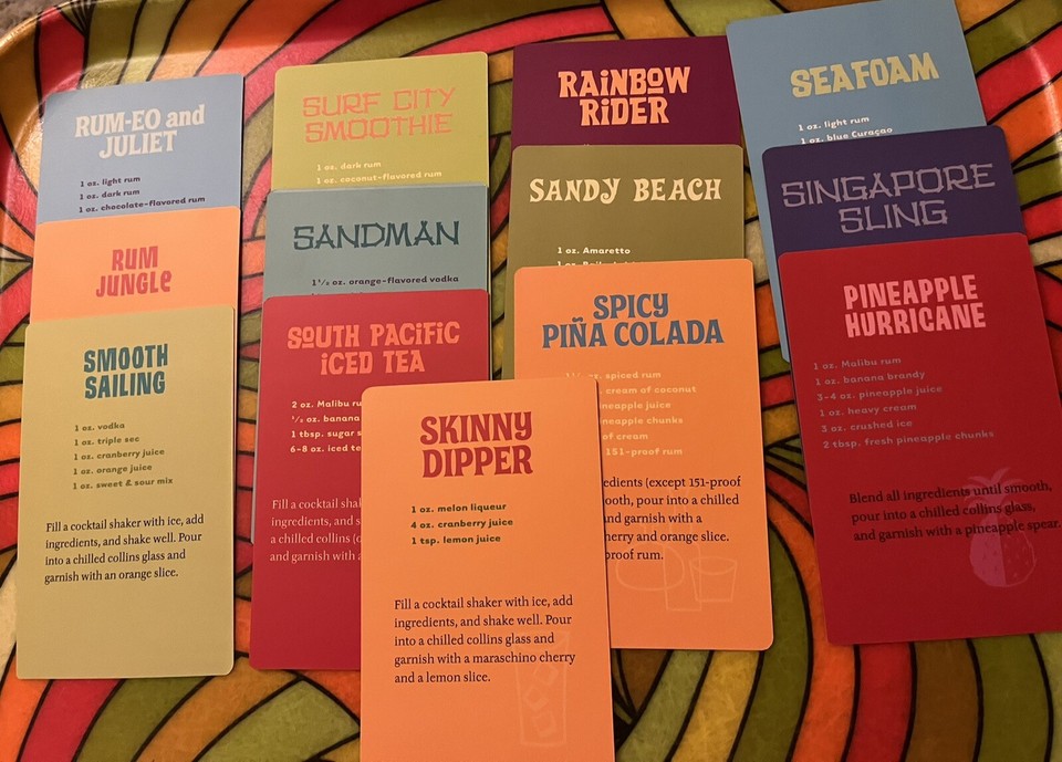 Shag Josh Agle Tiki Cocktail Cards 2004 Lot Of 13 | eBay