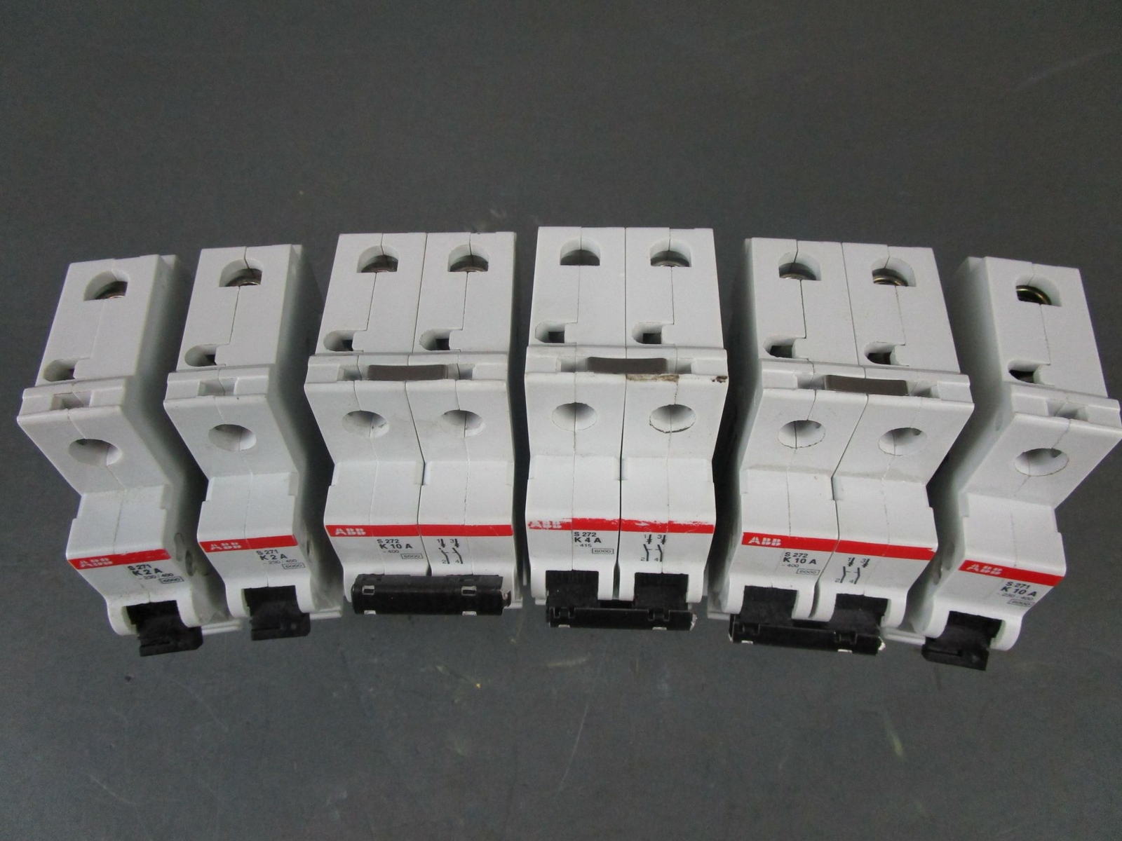 *Lot of 6* ABB S271 S272 K Misc Circuit Breakers 2A 4A White | eBay