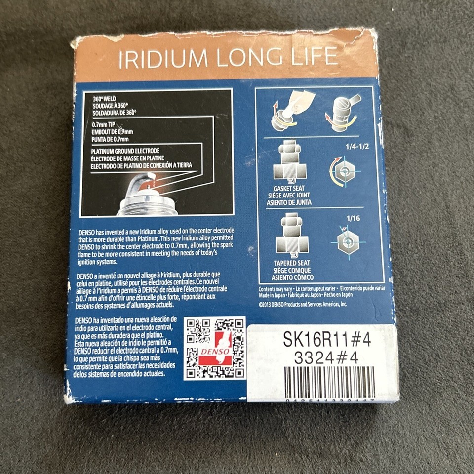 Denso Iridium Long Life Spark Plugs SK16R11 #4 3324 | eBay