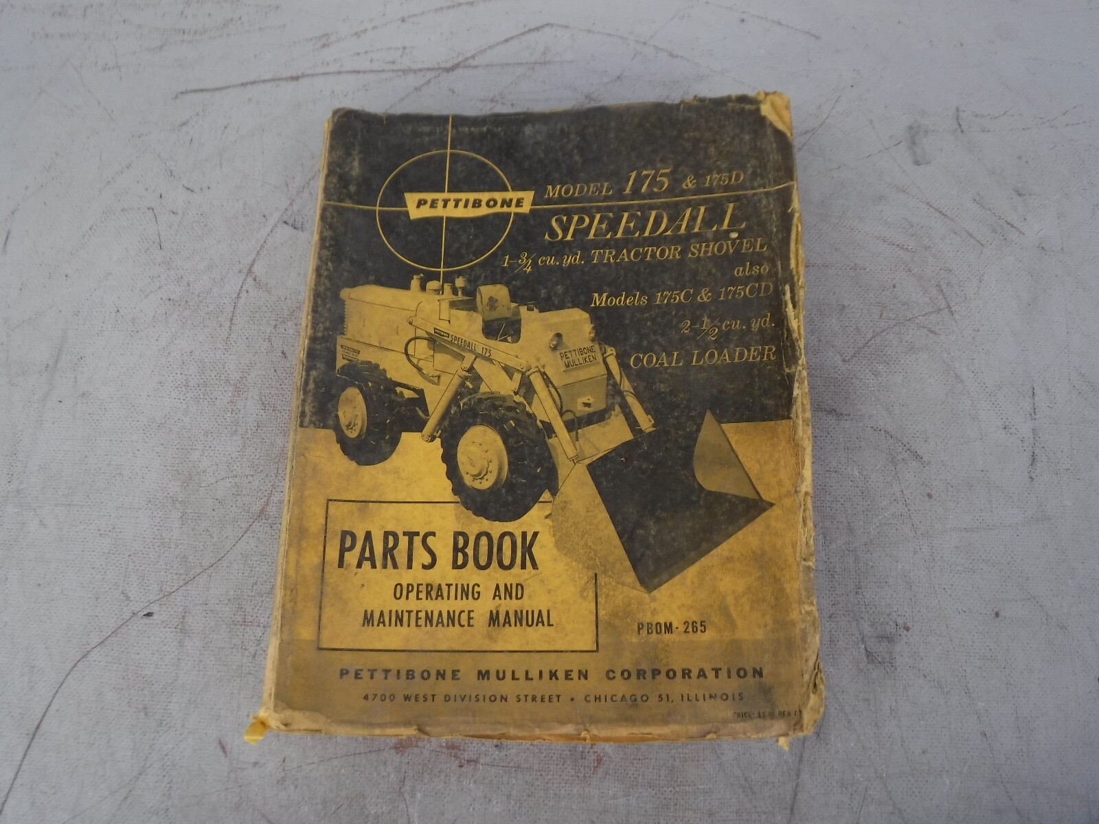 Pettibone Model 175 & 175D Speedall Loader Parts Operating ...