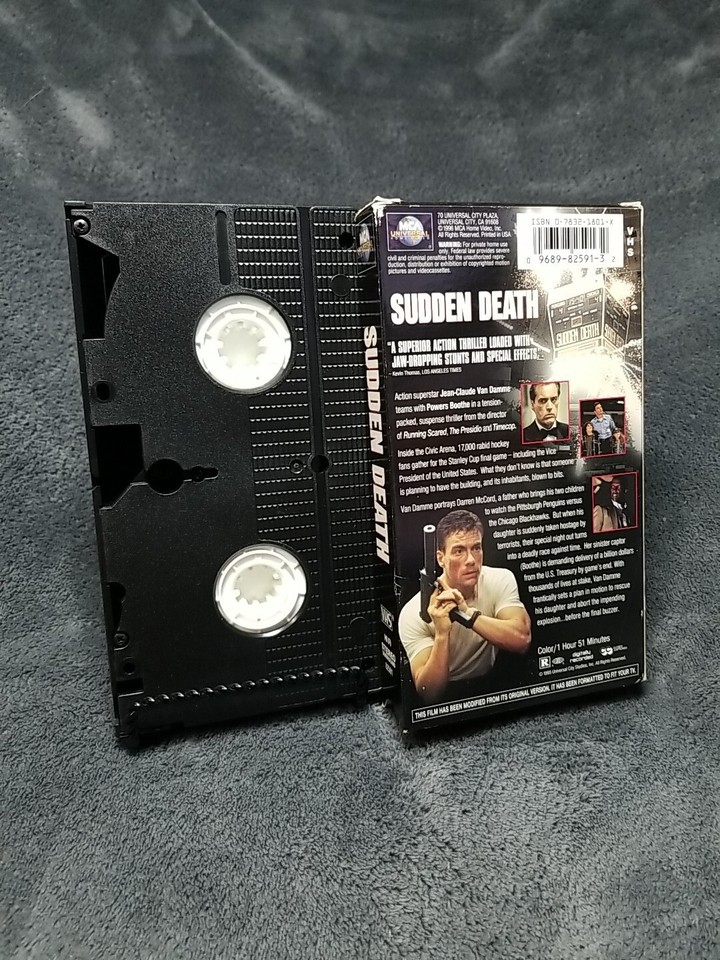 Sudden Death VHS 1996 Jean Claude Van Damme 96898259132 | eBay