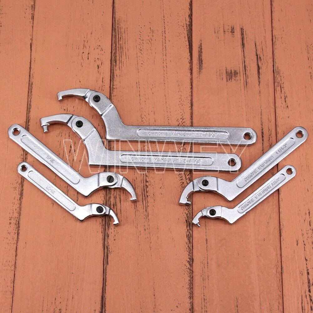 Australian Adjustable Hook Wrench C Spanner Tool Motorcycle Suspension | eBay