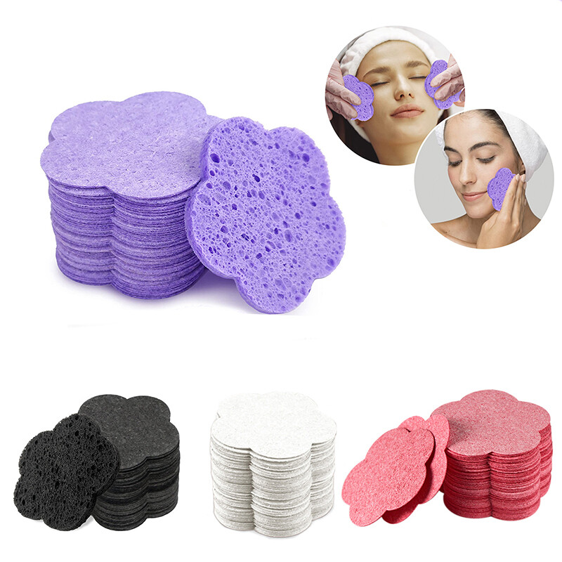 20/50pcs Bulk Compressed Facial Sponges Face Cleansing Washing Pad Face ...
