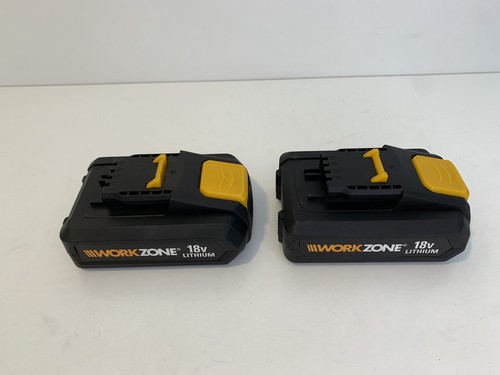 2x Workzone 18v Li-ion 2.0Ah Cordless Drill Power Tool Battery ABP118W2 ...