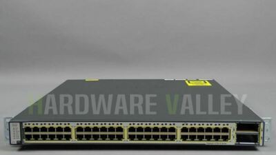 CISCO WS-C3750E-48PD-S w/ C3K-PWR-750WAC + C3K-BLWR-60CFM | eBay UK