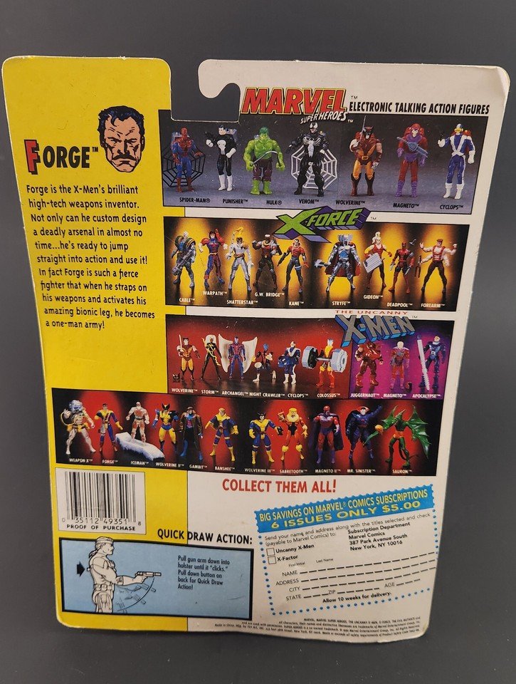 Marvel Comics X-Men Forge Action Figure by Toy Biz 1992 | eBay