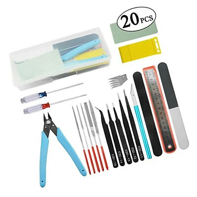 BXQINLENX Professional 20 PCS Gundam Model Tools Kit Modeler Basic ...