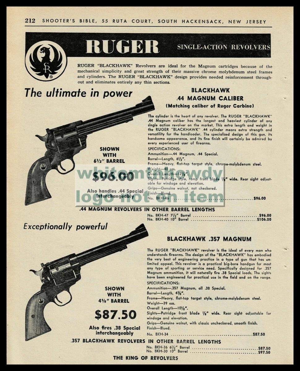 357 Magnum Revolver Ruger Blackhawk
