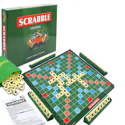 New Sealed Original Scrabble Board Game Family Kids Adults Educational ...