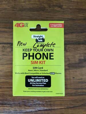 Straight Talk Keep Your Own Phone SIM Kit, No Airtime - Prepaid SIM ...