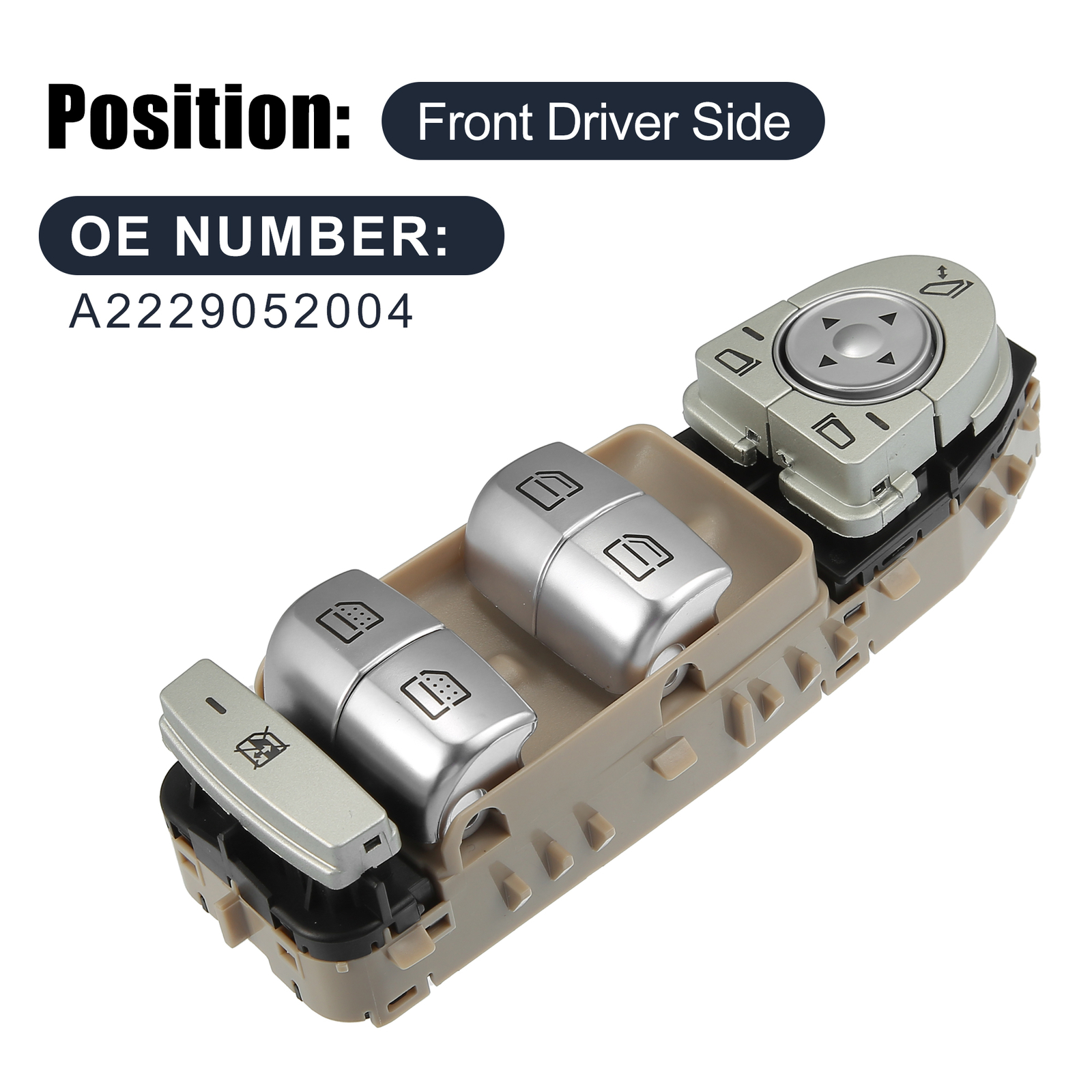 A2229052004 Power Window Switch for Mercedes-Benz W222 S-Class 2013 ...