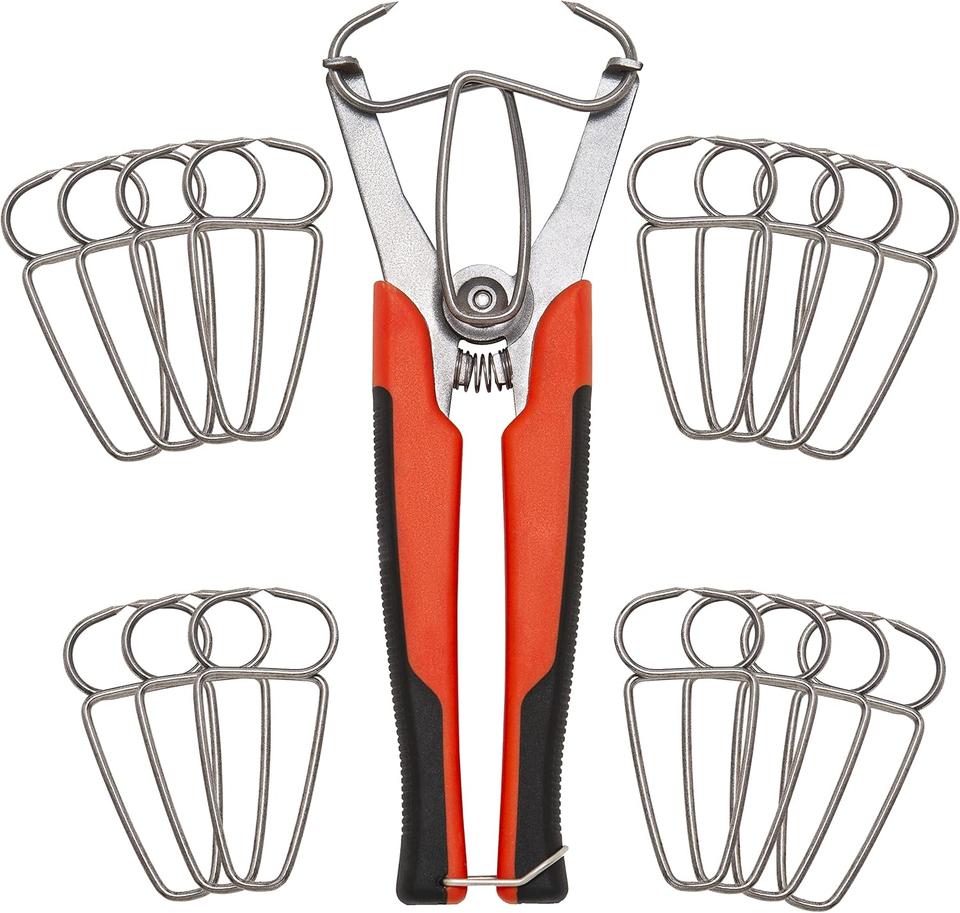 ALLY Tools Miter Spring Clamp Pliers with 16 Miter Spring Clamps ...