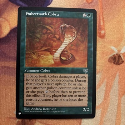 MTG Sabertooth Cobra The List - Mirage Regular Common | eBay