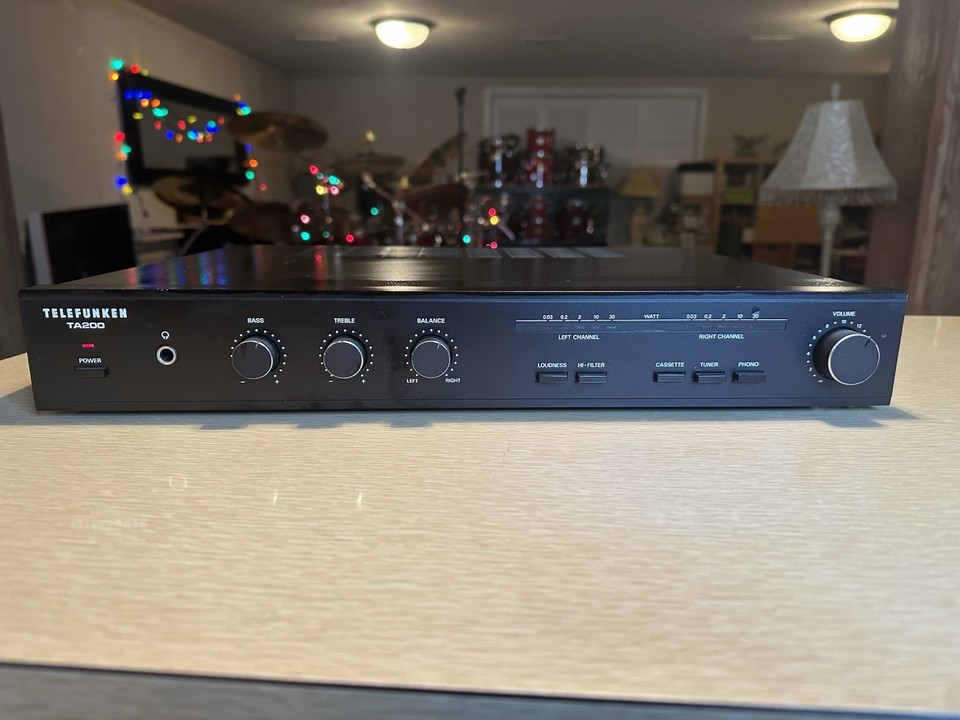 Vintage Telefunken TA200 Stereo Amplifier High Fidelity Extremely Rare ...