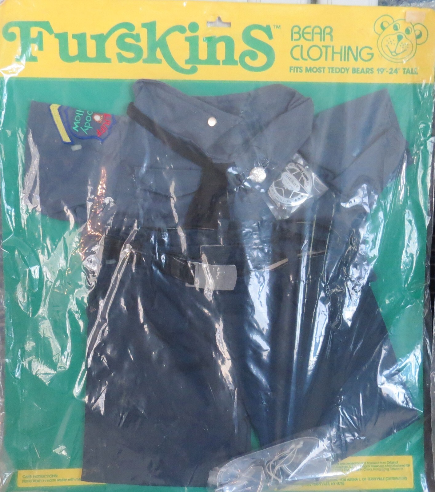 Furskins Bear Outfits Moody Hollow Sheriff & Aviator Pilot Coleco new ...
