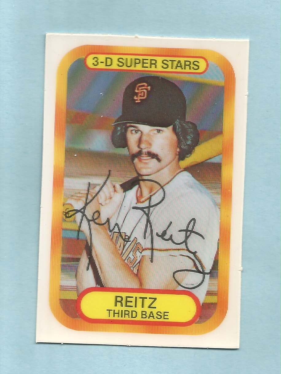 1977 Kellogg's Baseball 3D SUPERSTARS Ken Reitz Giants Cardinals #38 NM ...