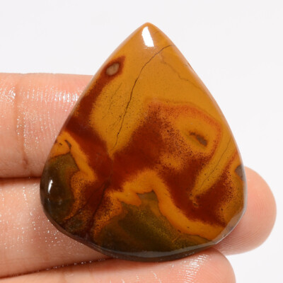 Desert Sunset Jasper Pear Shape Cabochon Loose Gemstone 48 Ct. 33X29X5 mm S-3677 | eBay