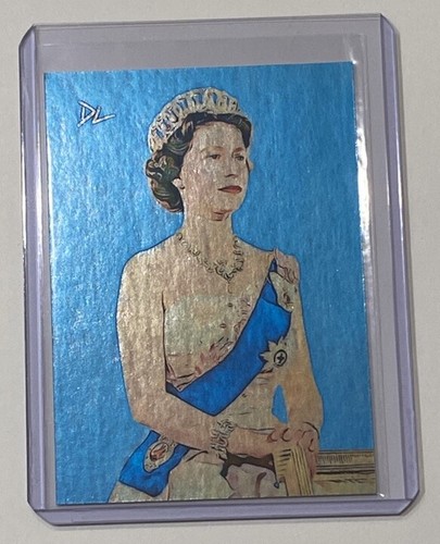 Queen Elizabeth II Platinum Plated Artist Signed Royal Family Trading ...