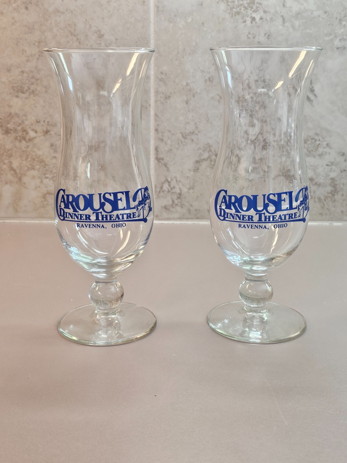 Carousel Dinner Theatre Hurricane glassware | eBay