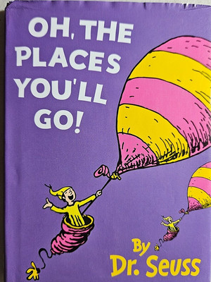 Oh, The Places You'll Go, By Dr. Seuss, VG~MINIATURE~H/C~D/J SAVE WITH ...