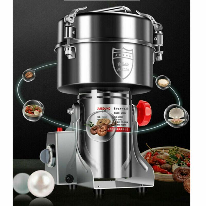 220V Electric Herb Grain Grinder Swing Cereal Mill Flour Powder Machine ...