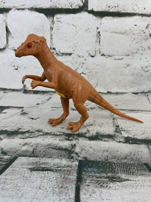 Vintage Pachycephalosaurus Dinosaur Figure Orange Makes Screeching ...