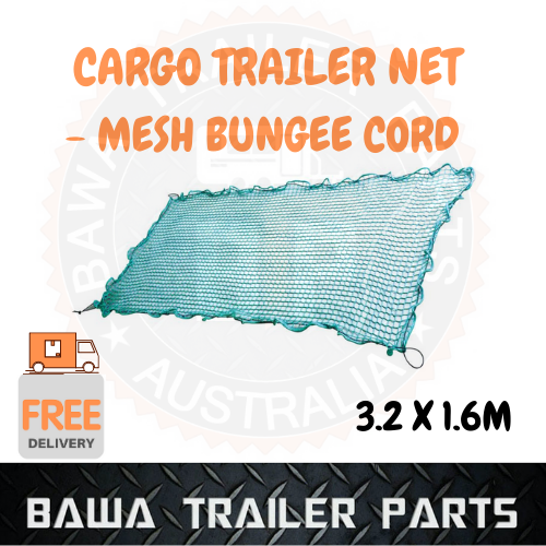 TRAILER CARGO NET - MESH BUNGEE CORD 3.2 x 1.6M! Perfect for Trailers ...