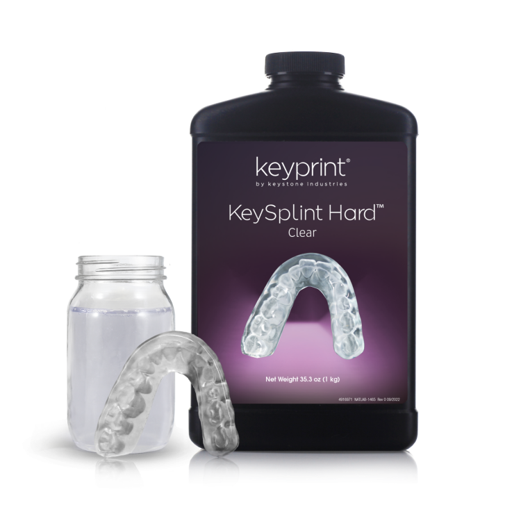 KeyPrint KeySplint Hard Clear For rigid dental splints and night guards ...
