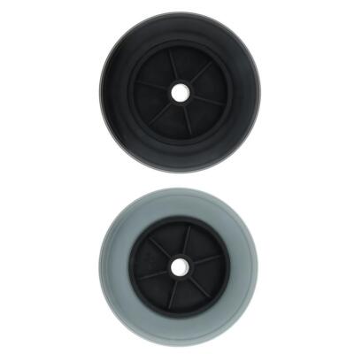 Older 8 inch PU inflatable front wheel swivel caster, solid wheel ...