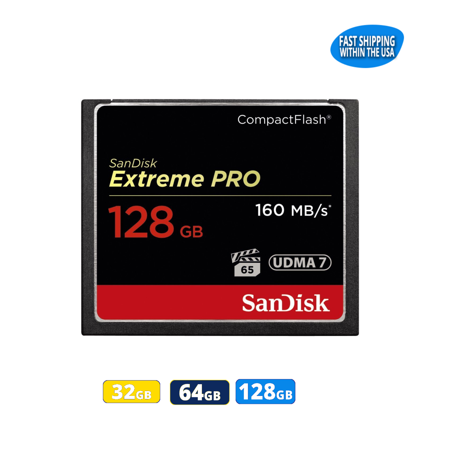 Sandisk Compact Flash Extreme & ExtremePro Memory Cards for Canon EOS ...