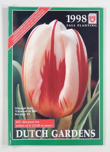 1998 DUTCH GARDENS Fall Planting catalog TULIPS daffodil BULBS exotic ...