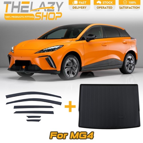 Injection Weathershields & 3D Cargo Mat Boot Mat for MG MG4 2023 ...