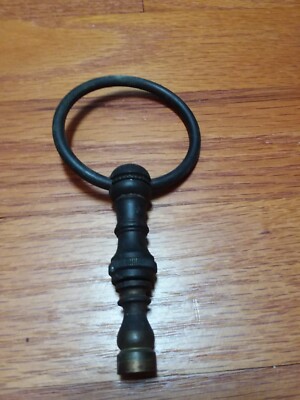 Vintage Open Ring Ball Lamp Finial Black Wrought Iron Brass Part | eBay