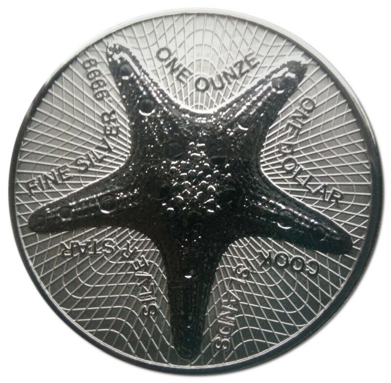 Cook Island Starfish Starfish Silver Star 2019-Error Coin-Missing ...