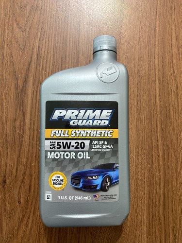 prime guard full synthetic sae 5w-20 motor oil | eBay