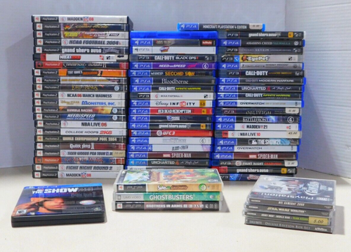 Playstation EMPTY Video Game Cases Lot incl Ghost Recon Breakpoint | eBay