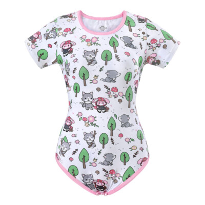 Little for Big Little Red & Wolf Adult Bodysuit / Diaper Cover | eBay