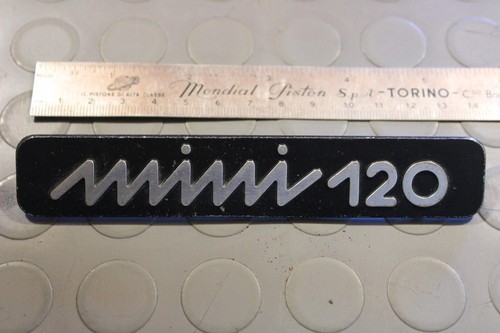 Badge Print Logo Emblem Car Old Mini 120 Innocenti Aluminum | eBay ...