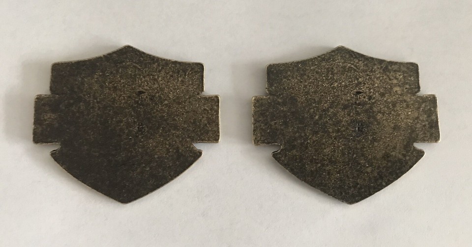 SET OF TWO BRASS 1903 HARLEY-DAVIDSON MOTORCYCLES EMBLEMS/MEDALLIONS ...