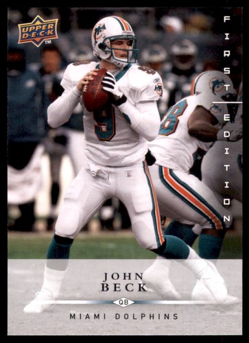 2008 Upper Deck First Edition John Beck Miami Dolphins #80 | eBay