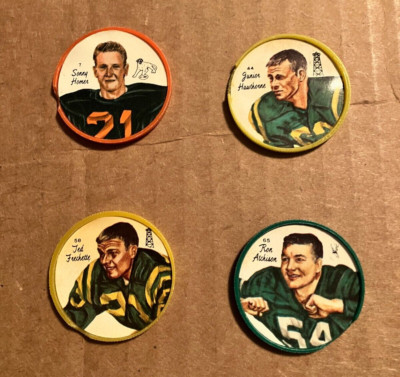 1964 NALLEYS CFL FOOTBALL PLASTIC COINS LOT OF 4: #7 HOMER ...