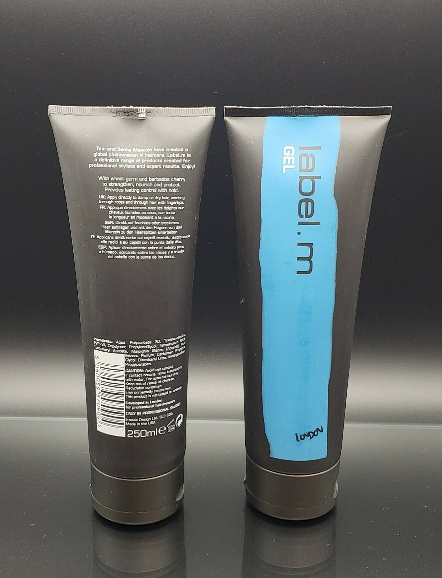 Lot of 2 Label.m Gel London for Professional Stylists 250 ml. | eBay